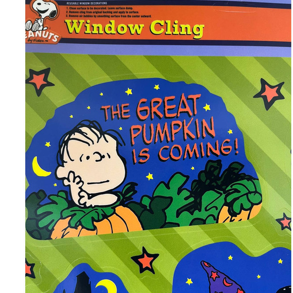 Peanuts | Holiday | Peanuts Window Cling Vintage Halloween Decorations ...